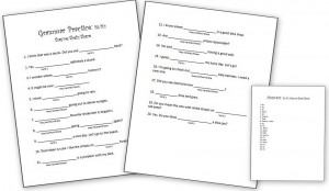 Grammar Worksheets: it's or its; they're, their, or there - Homeschool Den