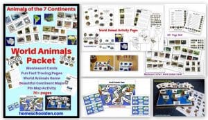 World Animal Packet (100+ pages) - Homeschool Den