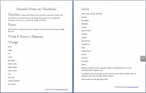 Simple Machine Packet - About 30 Pages - Homeschool Den