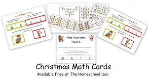 Free Christmas Math Games (Double Digit Number Game, Grid Game): Ages 4 ...