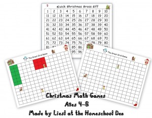 Free Christmas Number Cards and Math Games - Homeschool Den