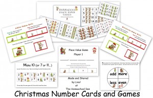 Christmas Math Games (Number Battles, Place Value, Odd-Even ...