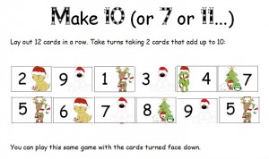 Free Christmas Number Cards and Math Games - Homeschool Den