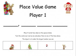 Christmas Math Games (Number Battles, Place Value, Odd-Even ...