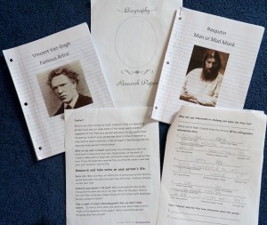 Biography Research Paper Resource Pack (Free) - Homeschool Den