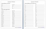Grammar Practice Sheets: Plurals, Endings, Past Tense Verbs ...