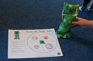 Minecraft Money Game: A Game For Counting Coins - Homeschool Den