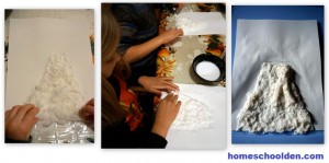 Earth Science Activities - Volcanoes (Tissue Paper Volcano Craft ...