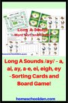 Long A Sounds /ay/ - a, ai, ay, a-e, ei, eigh, ey -Sorting Cards and ...