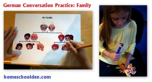 German Family Vocabulary Practice - die Familie - Homeschool Den