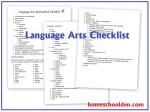 Language Arts Homeschool Checklist - Homeschool Den