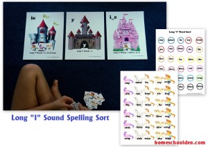 Long I Word Sort - Words with y, i_e or ie - Homeschool Den