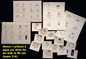 German Conversation Cards and Worksheets: Clothing - die Kleidung ...