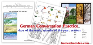 German Conversation Practice Set: Weather, Days of the Week, Months ...