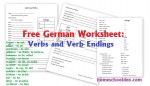 Free German Verb Worksheet - Homeschool Den