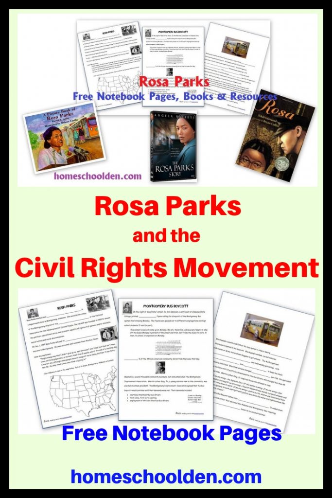 Rosa Parks and the Effort to End Segregation (Free Notebook Pages ...