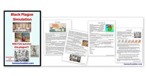 Middle Ages in the 1300s: Black Plague Simulation; Worksheets on the ...