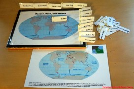 Ocean, Seas and Straits - Pin Map Printable - Homeschool Den