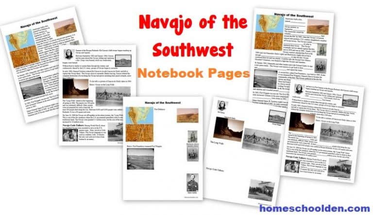 Navajo - History Notebook Pages - Homeschool Den