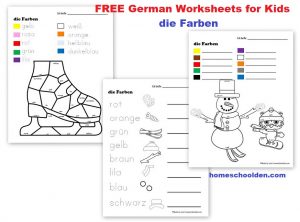 Free German Worksheets for Beginners - Homeschool Den