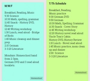 Homeschool Schedule & Transitions - Homeschool Den