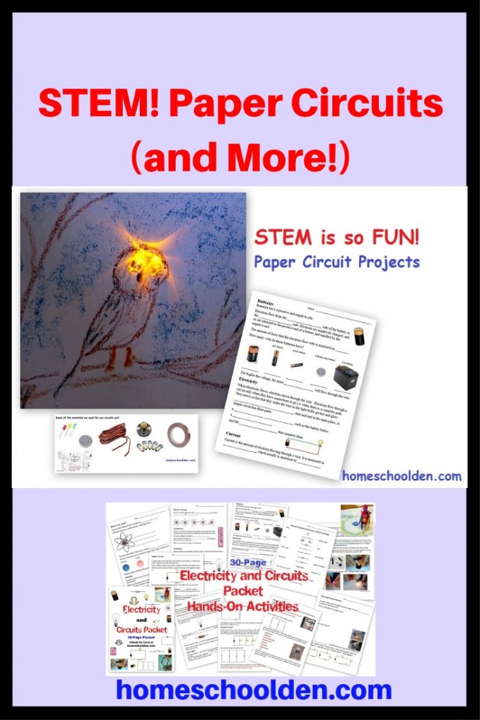 STEM! Paper Circuits (and More!) - Homeschool Den