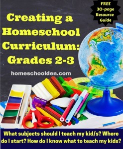 Creating Your Homeschool Curriculum: Grades 2-3, Resource Guide ...