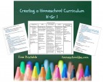 Creating a Homeschool Curriculum: Kindergarten - Grade 1 - Homeschool Den