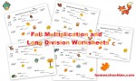Fall Multiplication and Division Worksheets (Free) - Homeschool Den