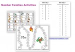 Addition Fact Activities: Fact Families Worksheets and Game Boards ...