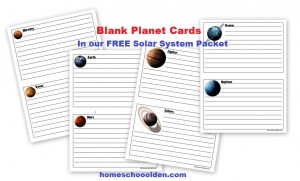Free Planets of the Solar System Worksheets - Homeschool Den