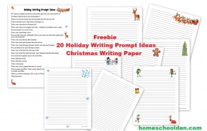 Holiday Writing Prompt Ideas & Free Christmas Writing Paper ...