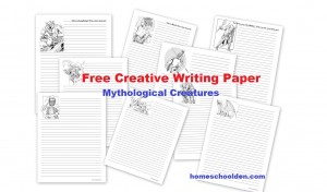 Free Creative Writing Paper - Mythological Creatures - Homeschool Den