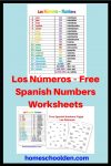 Los Números – Free Spanish Numbers Worksheets - Homeschool Den