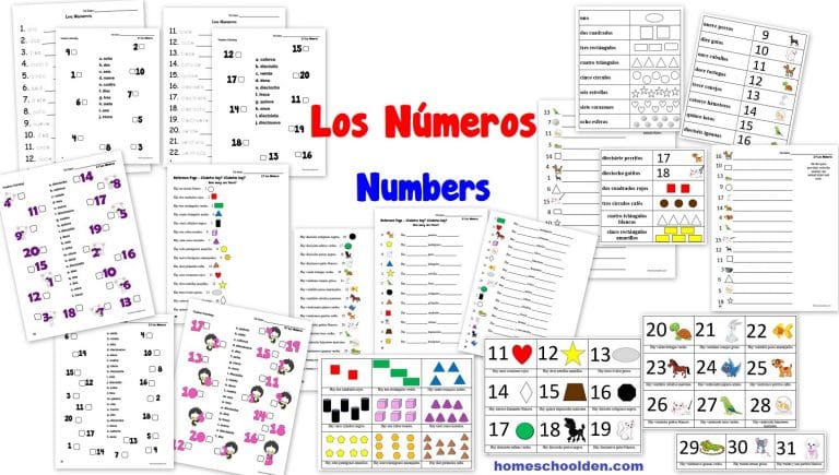 Los Números – Free Spanish Numbers Worksheets - Homeschool Den