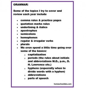 Grammar, Spelling in our Homeschool - Homeschool Den