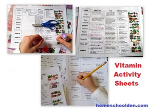 Nutrition - Fiber and Vitamin Worksheets - Homeschool Den