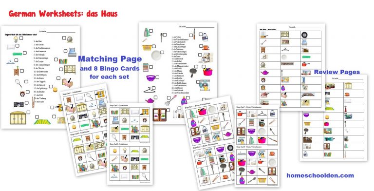 German Worksheets Herbst und Halloween - Homeschool Den