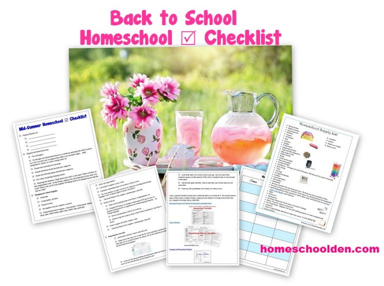 Homeschool Summer Checklist - Getting Ready for the New School Year ...