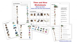 Then and Now Worksheets - Items from the Past and Present! - Homeschool Den
