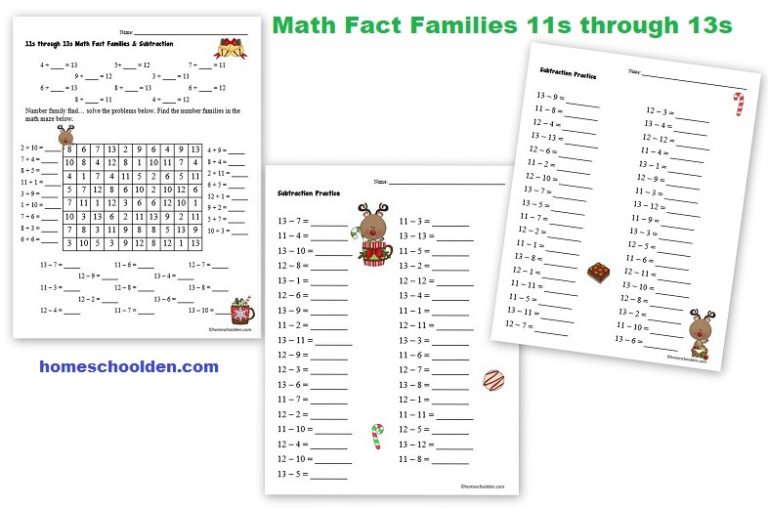 New Holiday Subtraction Packet Added to the Math Bundle! - Homeschool Den