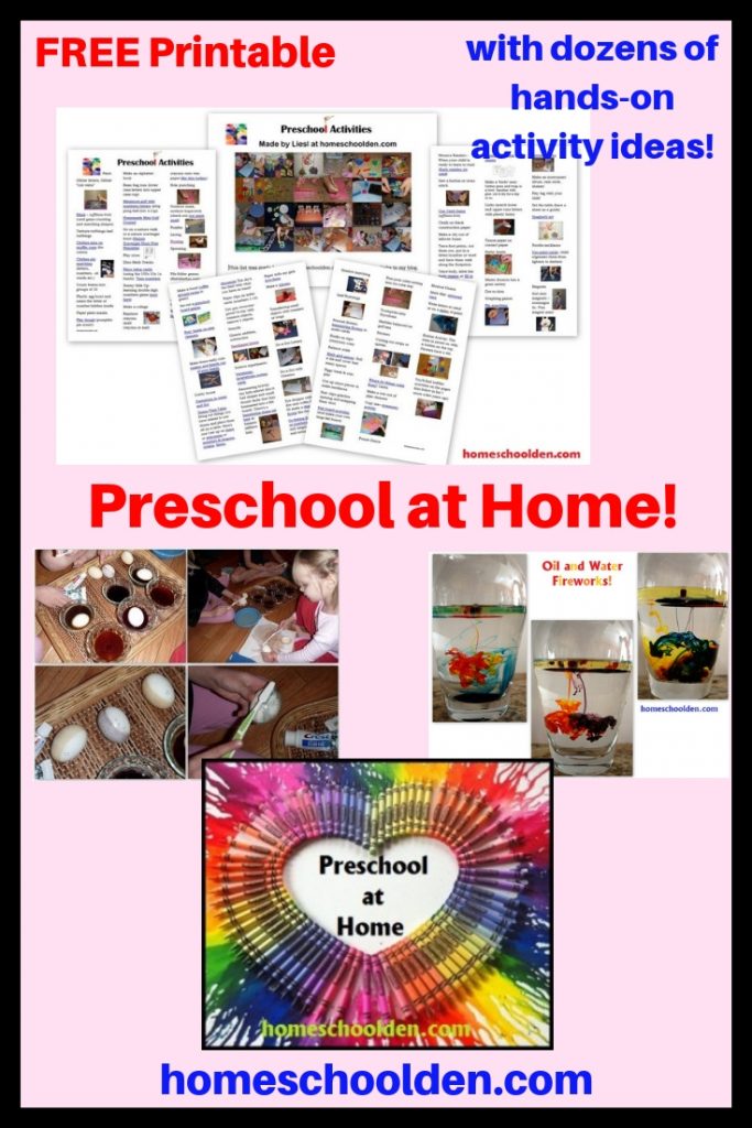 Preschool at Home - Homeschool Den