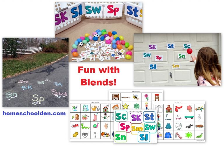 S-Blend Worksheets and Activities - Homeschool Den