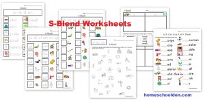 S-Blend Worksheets and Activities - Homeschool Den