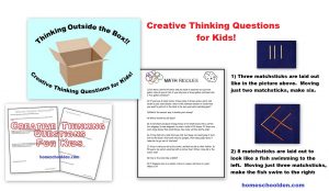 Creative Thinking Activities - Homeschool Den