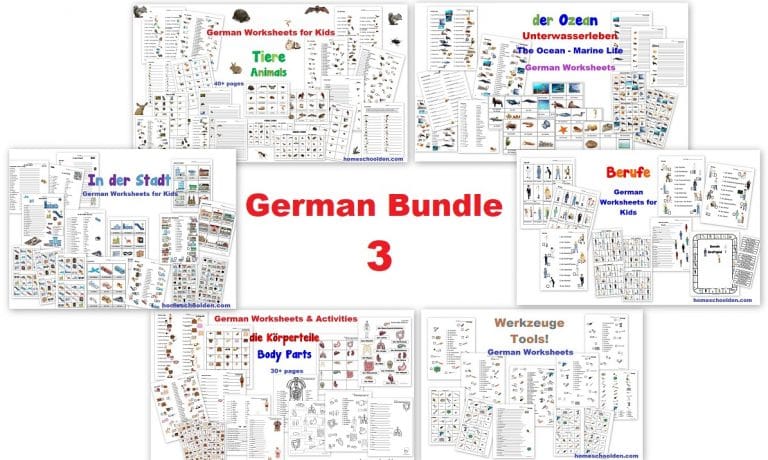 Free German Worksheets for Beginners - Homeschool Den