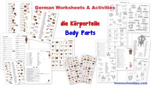German Worksheets Körperteile Body Parts - Homeschool Den
