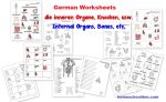 German Worksheets Körperteile Body Parts - Homeschool Den