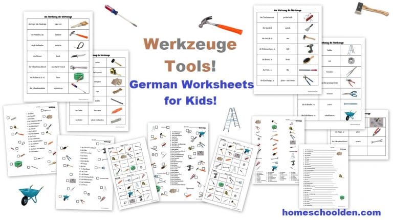 German Worksheets - Berufe - Occupations - Homeschool Den