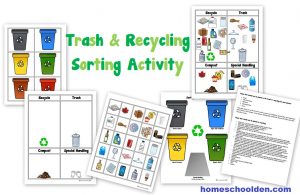 Trash and Recycling Worksheets and Activities - Homeschool Den
